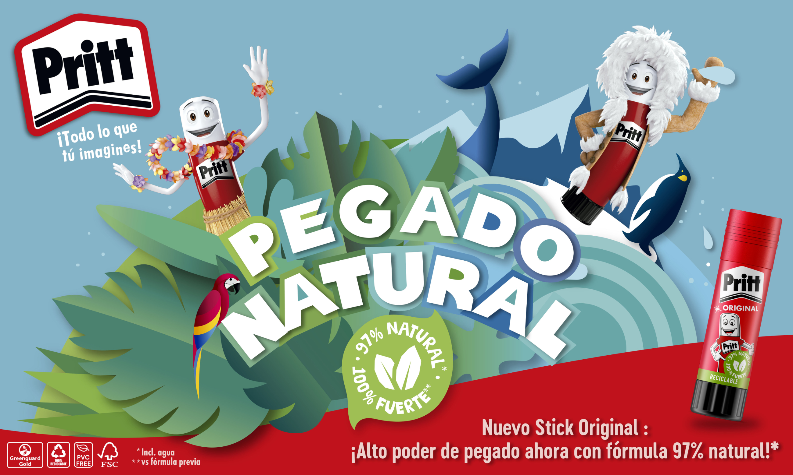 Las barras adhesivas de Pritt son ahora más sostenibles que nunca