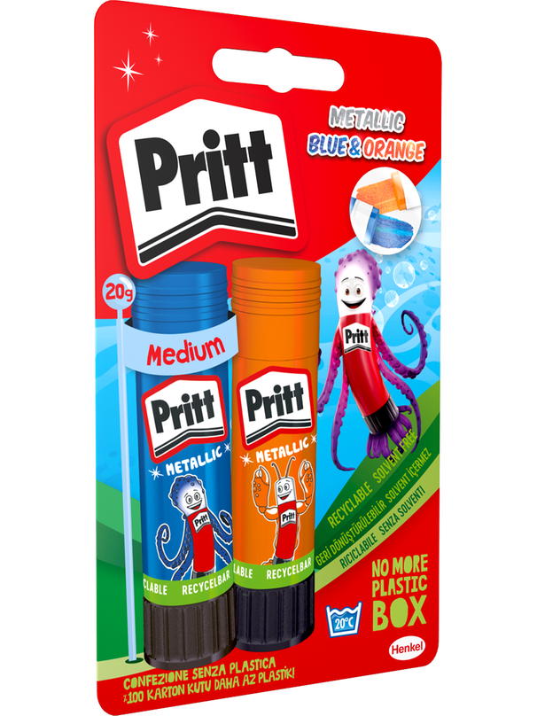 Pritt pioneers with plastic-free blister packs made from recycled paper